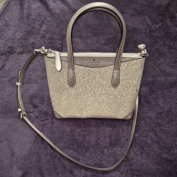 kate spade | Bags | Kate Spade Lola Joely Shimmy Rose Gold Gold ...